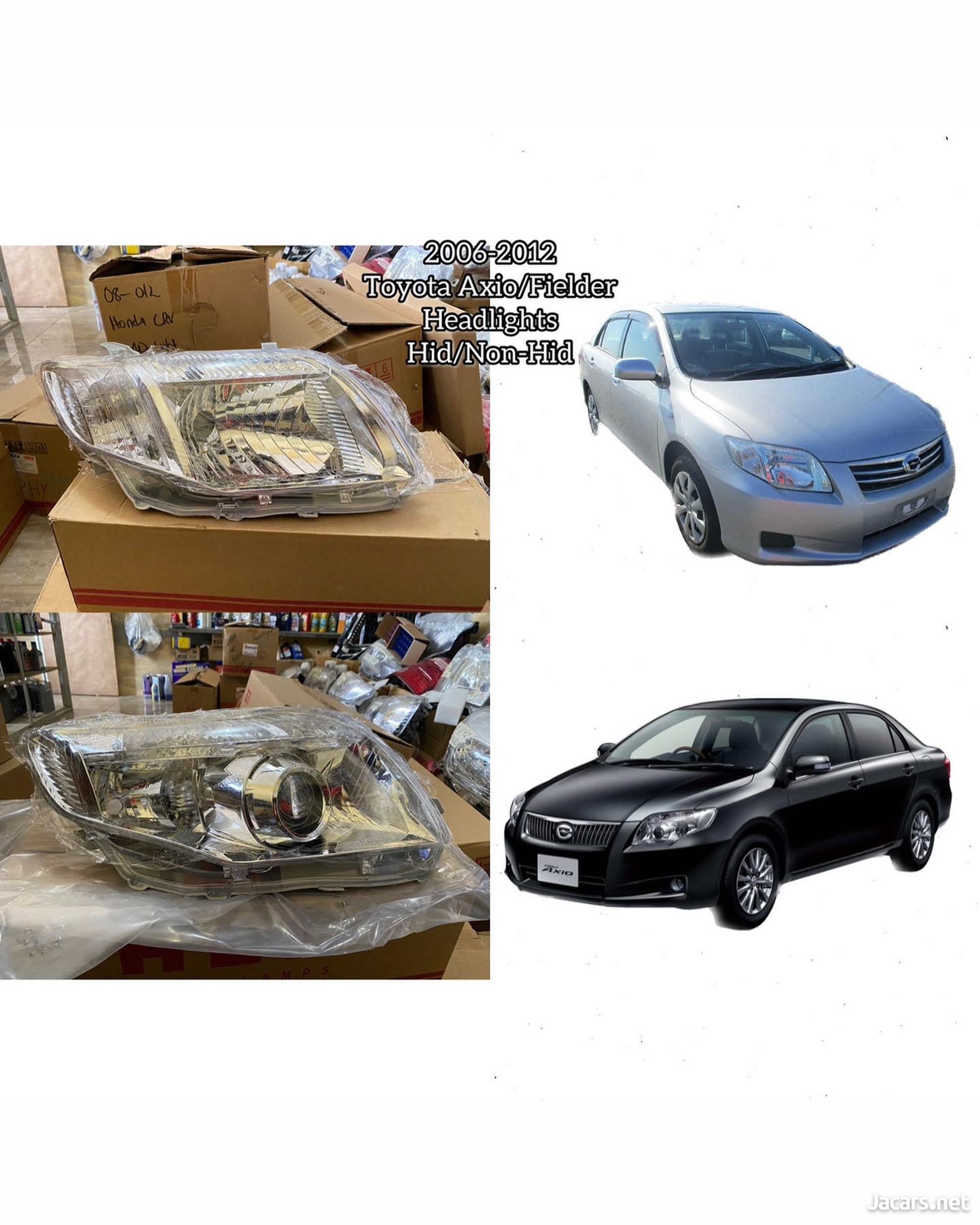 Toyota Axio/Fielder Headlights, Rear lights & Side Mirrors JA$1 ...